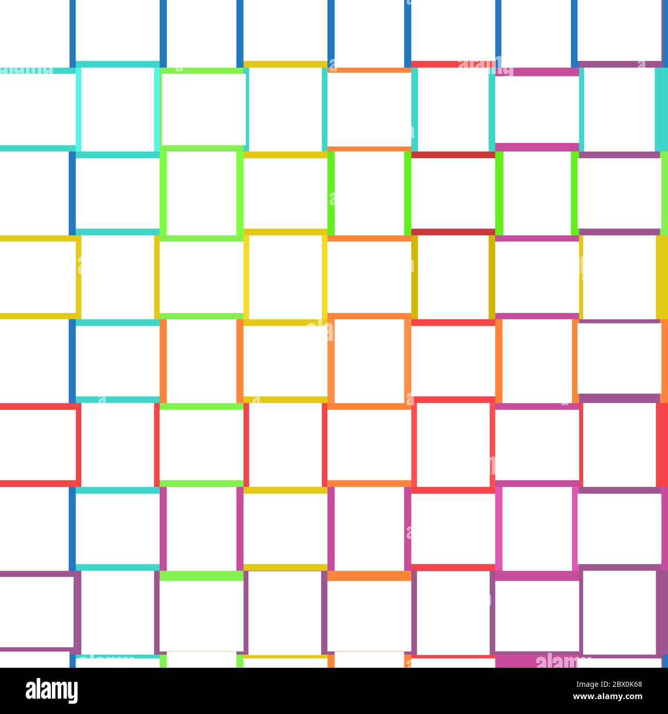 BRIGHT SUMMER GEOMETRIC PATTERN. SQUARE PATTERN. Blue, pink. Trend ...