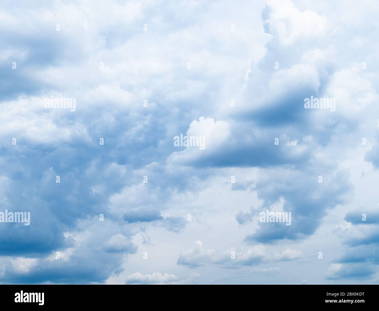 blue sky with rainy clouds on spring day Stock Photo - Alamy
