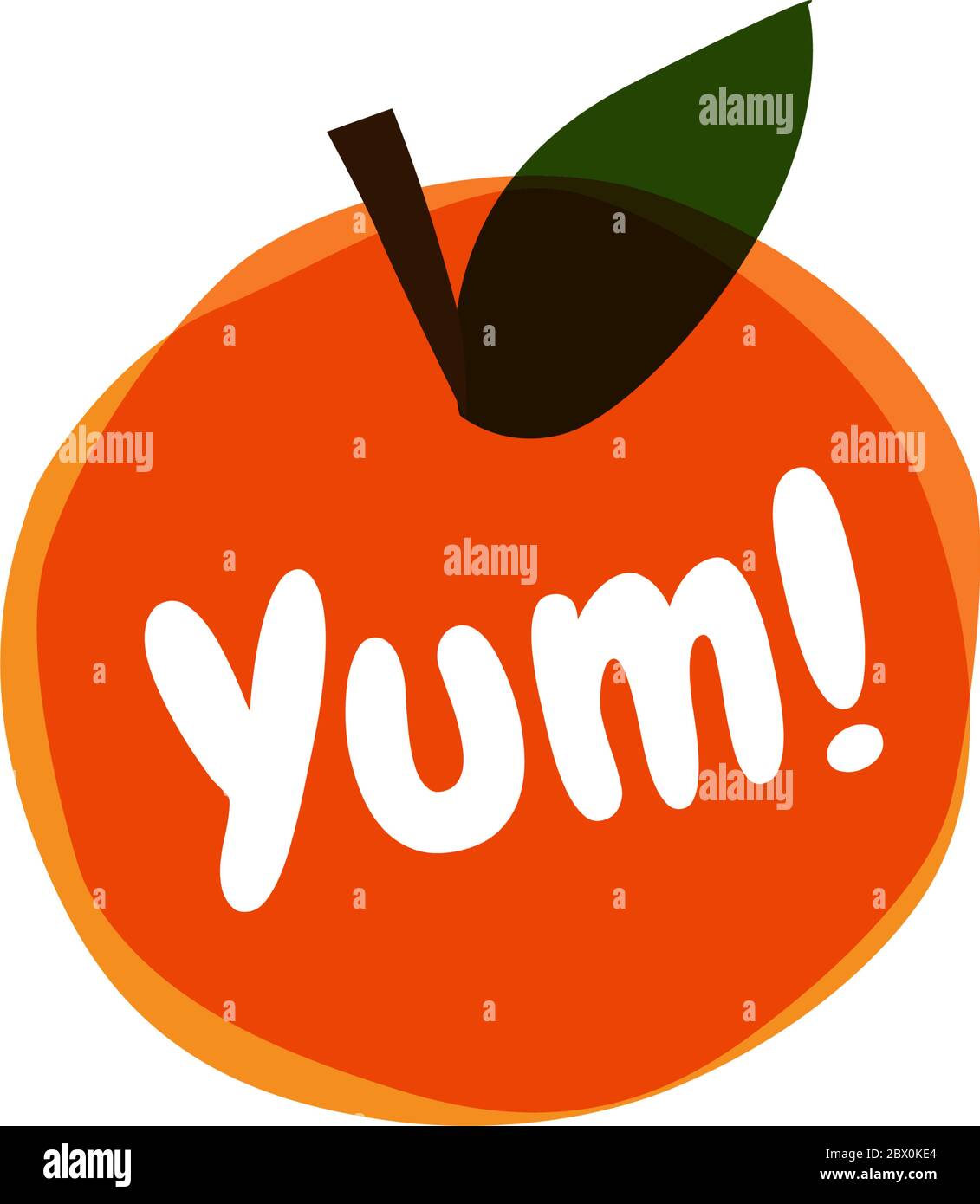 Yum text in the speech bubble Stock Vector Image & Art - Alamy