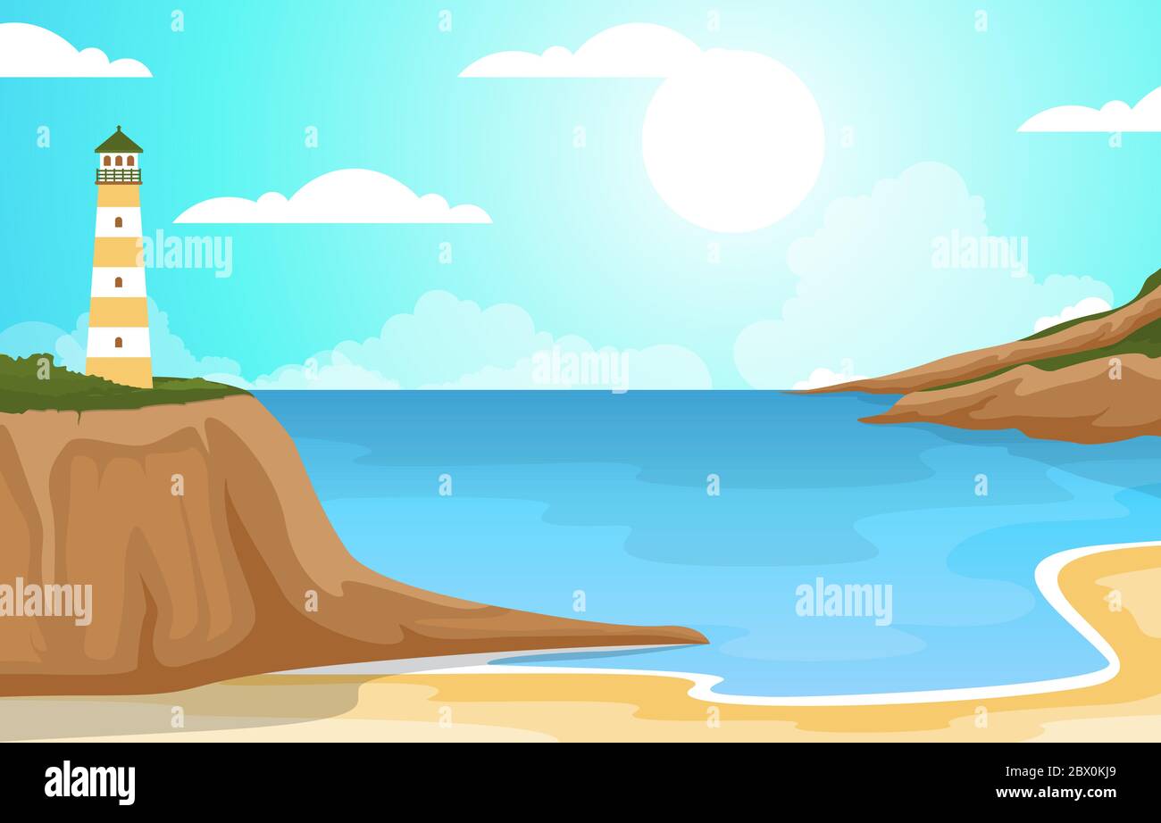 Scotland coast view Stock Vector Images - Alamy