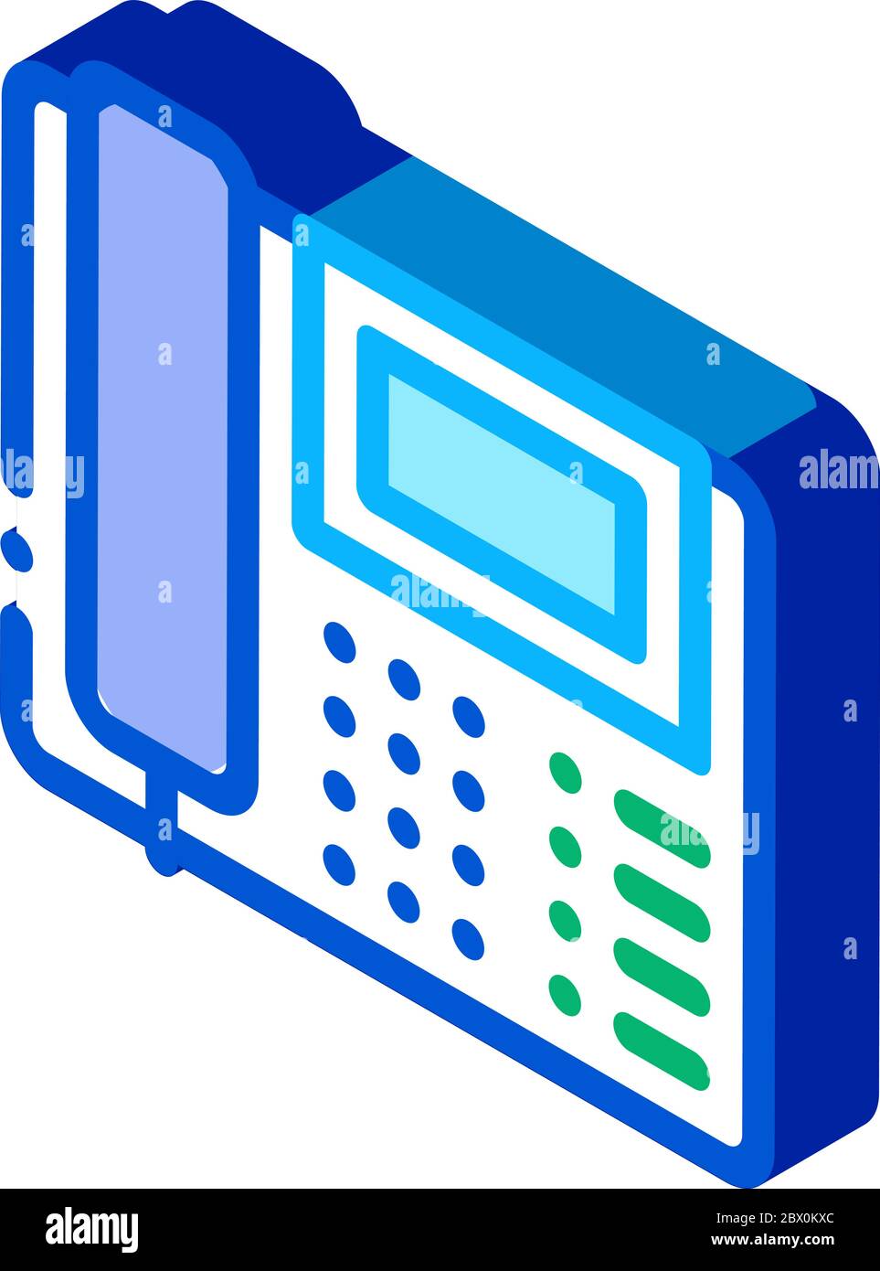 Home Telephone isometric icon vector illustration Stock Vector Image ...