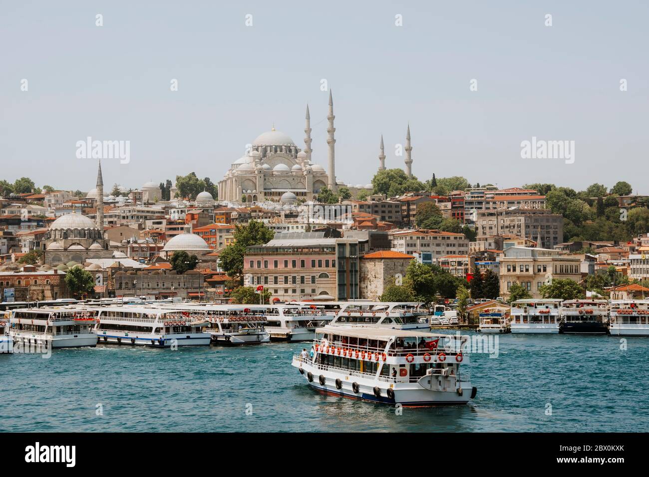 Panoramic view of the historical center of Istanbul, Architecture on ...