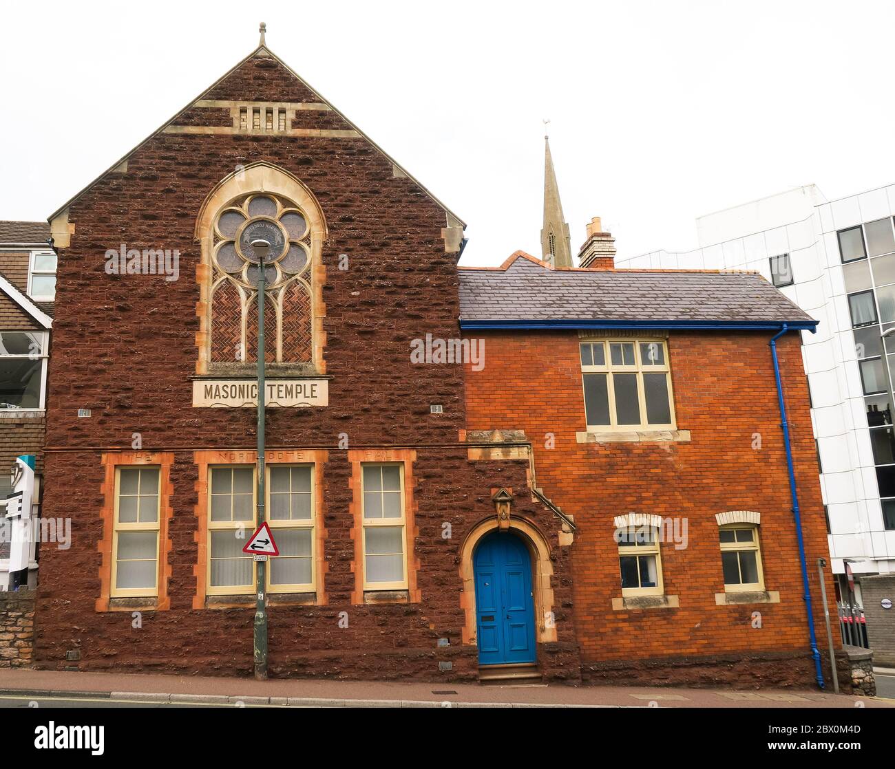 Masonic Temple in Torquay Stock Photo - Alamy