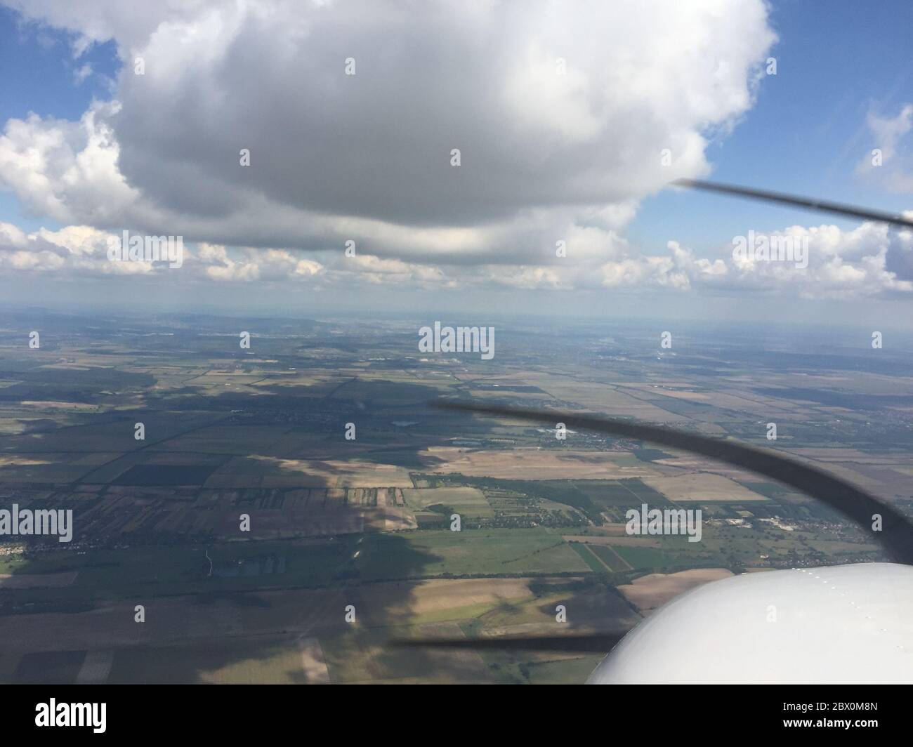 Austria cross country flight in a propeller plane 2017 Stock Photo - Alamy