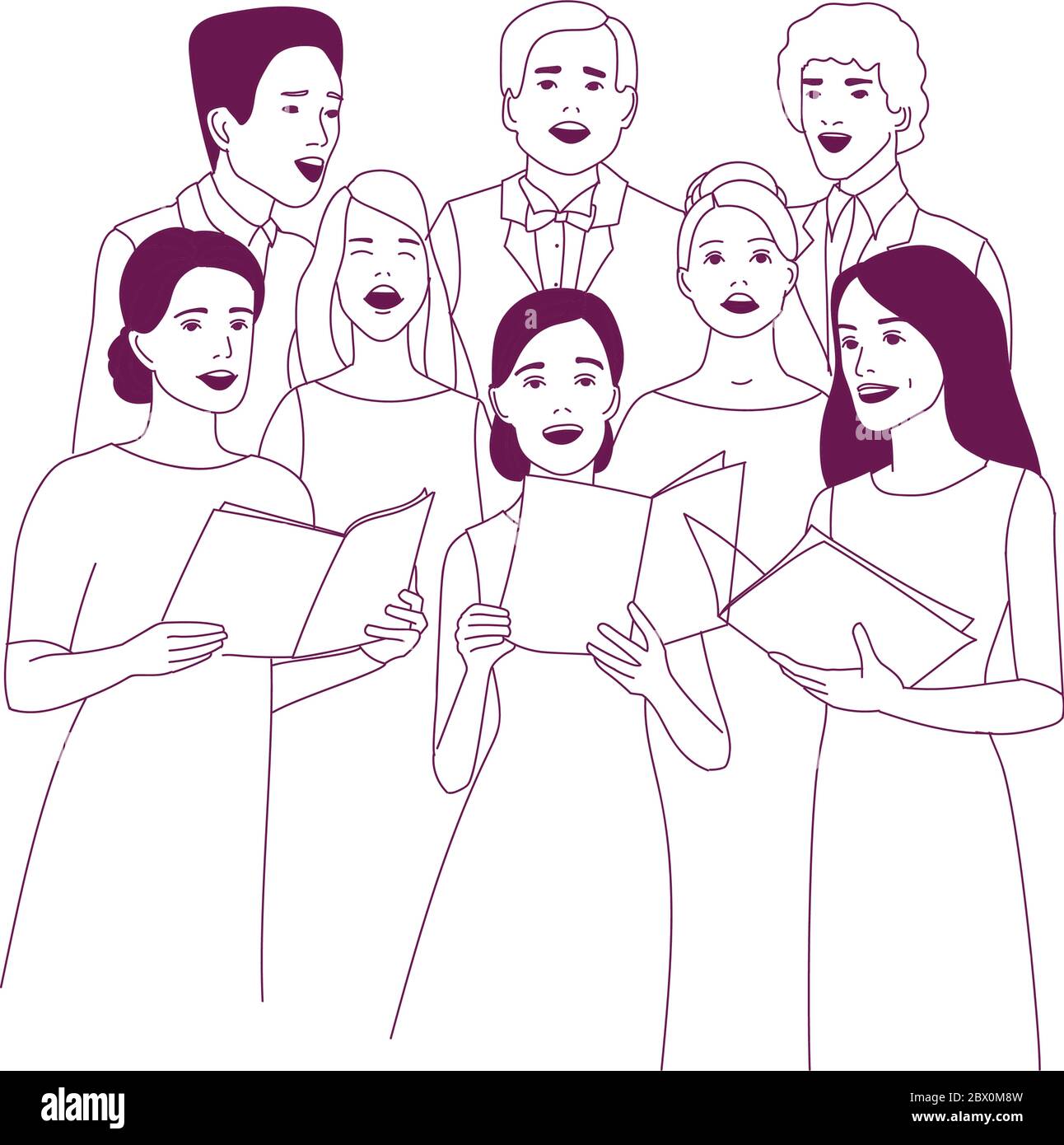 Music entertainment on stage Stock Vector Images - Alamy