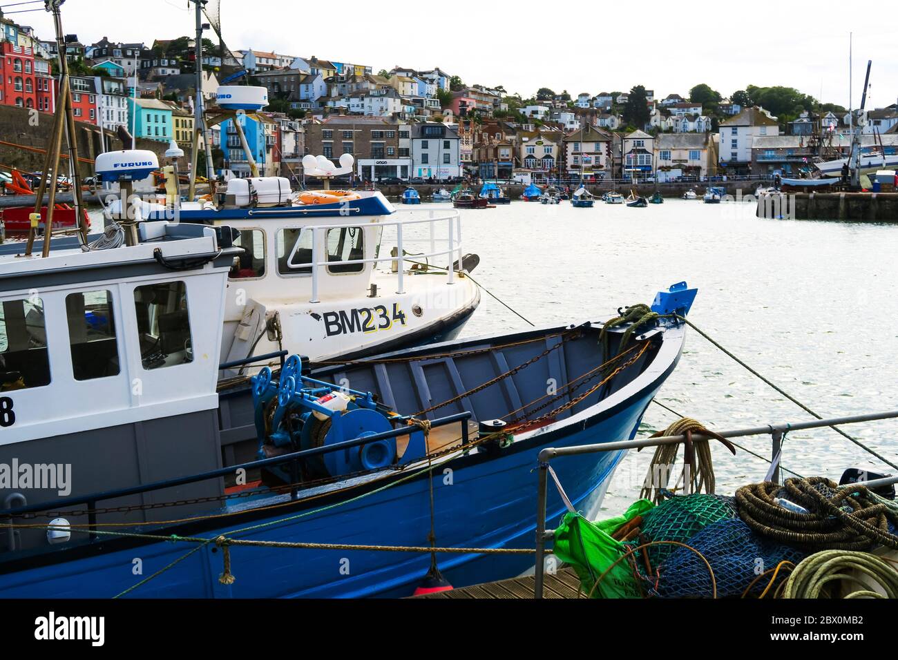 Fishing trawlers at Brixham, UK Stock Photo - Alamy