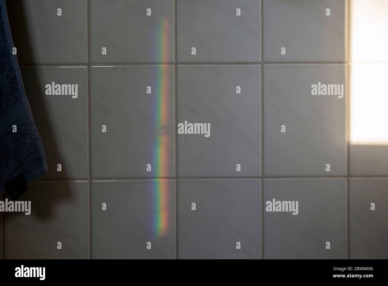 Rainbow light refraction wall hi-res stock photography and images - Alamy