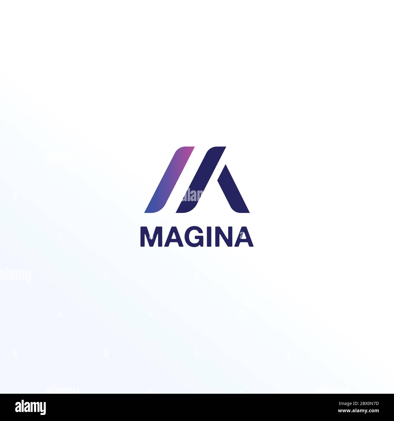 Abstract Simple Letter M Shape Logo Template Stock Vector Image & Art ...