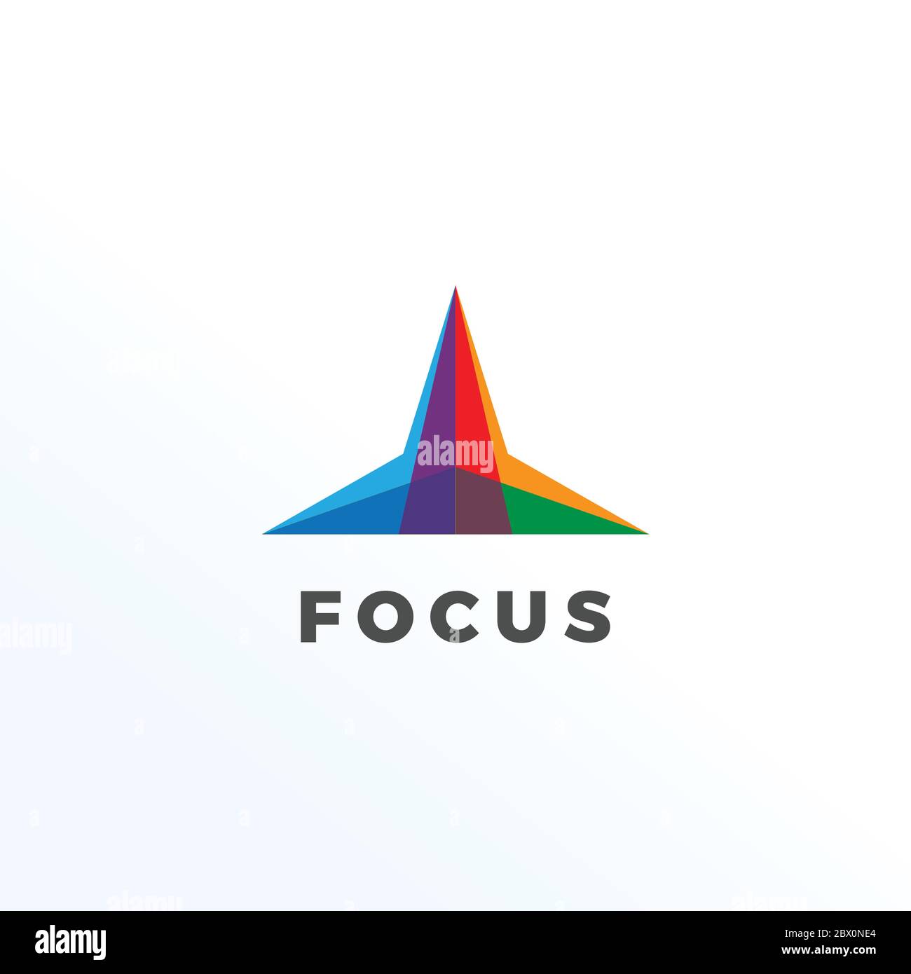 Abstract Focus Spectrum Shape Logo Template Stock Vector Image & Art ...