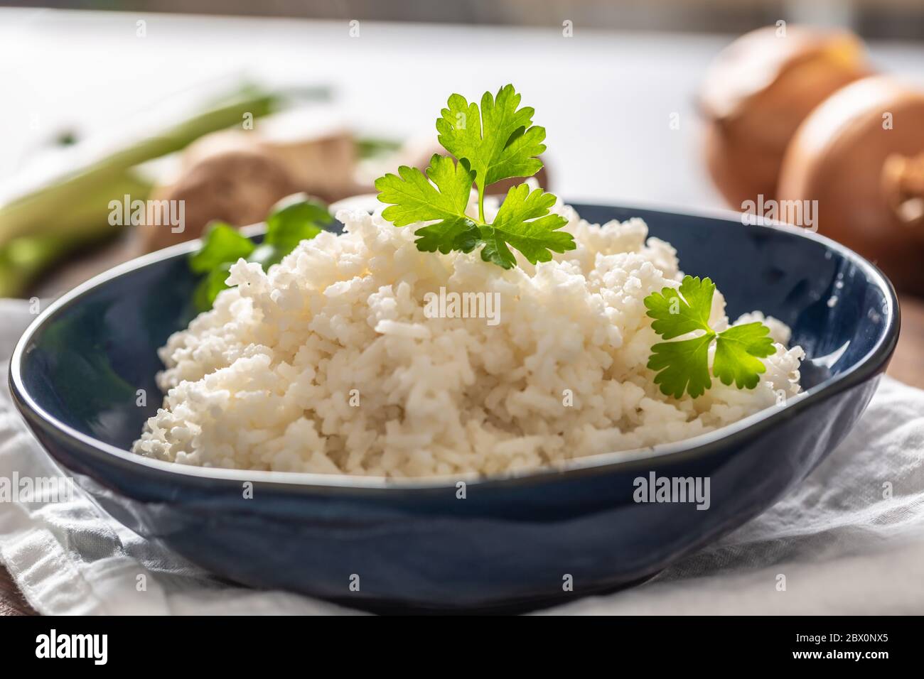 Grain of rice white background hi-res stock photography and images - Alamy