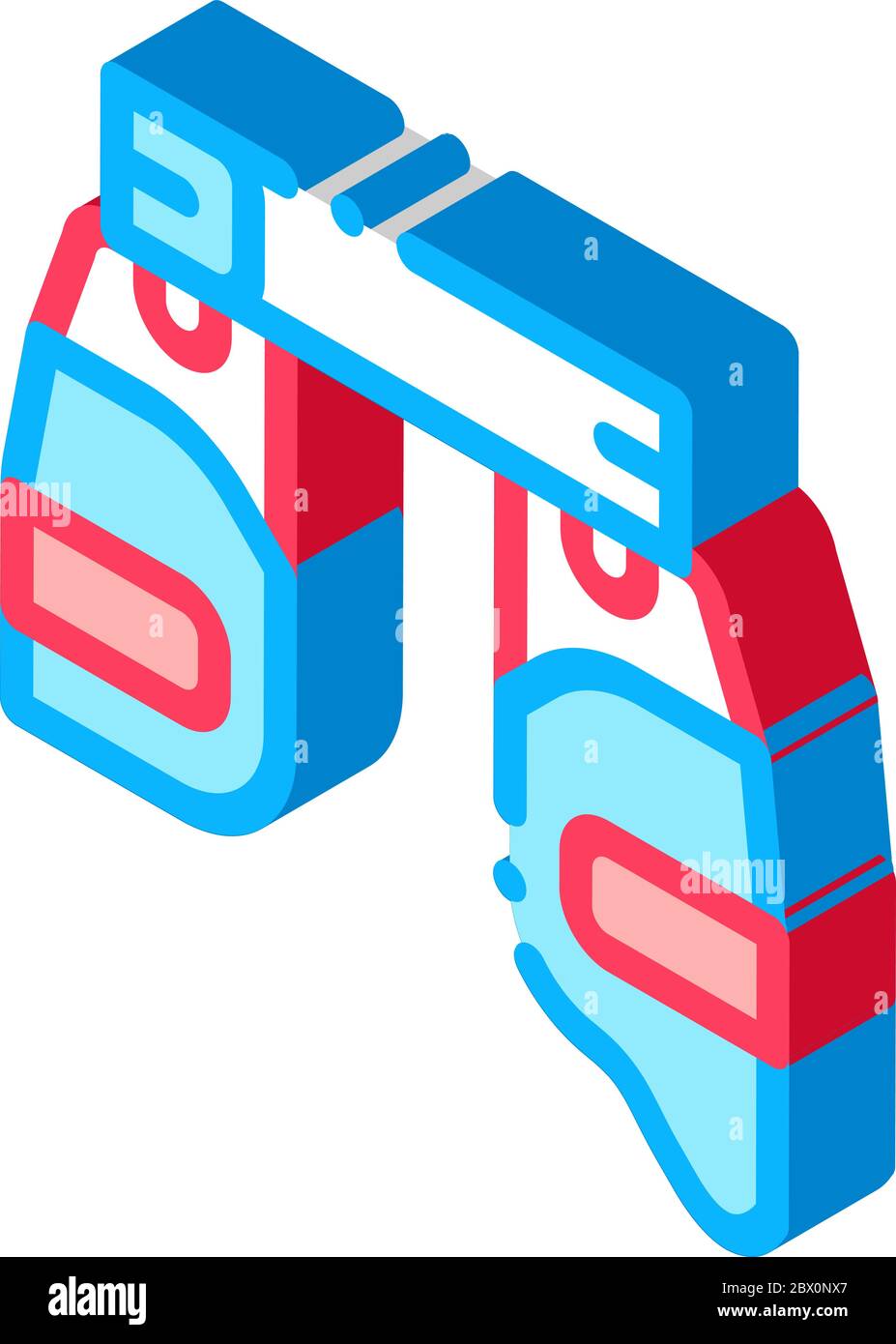 Safety Vest isometric icon vector illustration Stock Vector Image & Art ...