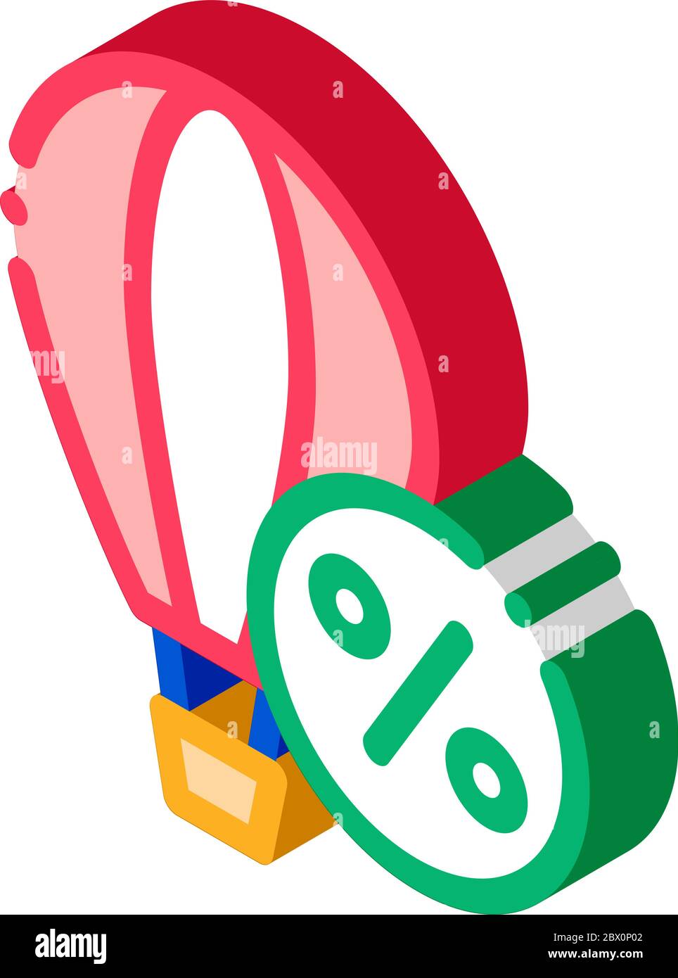 Travel Air Balloon isometric icon vector illustration Stock Vector ...