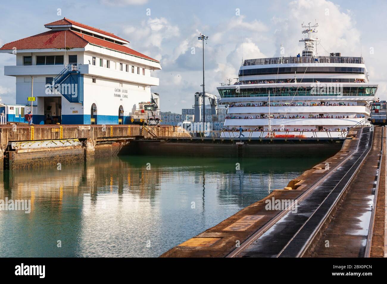 Panama canal aerial hi-res stock photography and images - Alamy