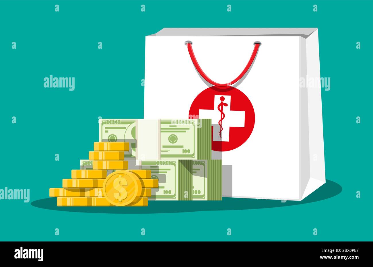 Doctor payment medicine banking Stock Vector Images - Alamy