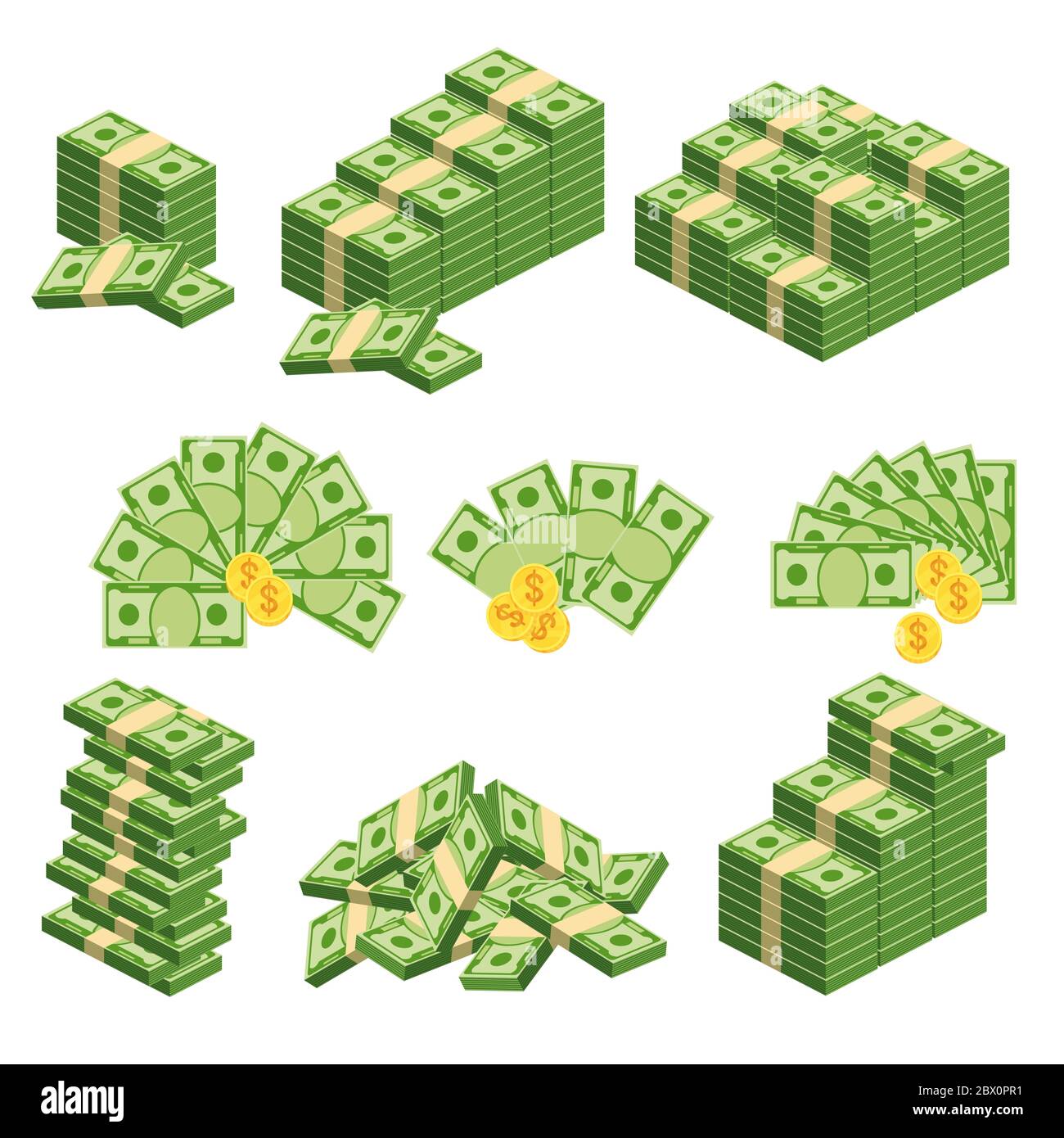 Huge packs of paper money. Bundle with cash bills. Keeping money in ...