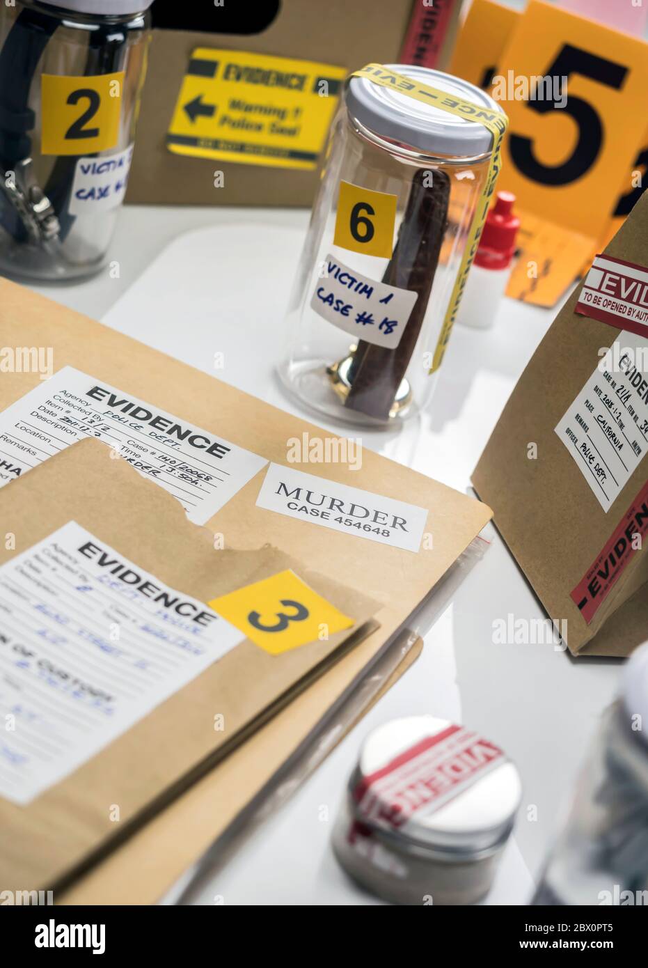 Criminalistic Lab, victim clock analysis for murder, conceptual image ...