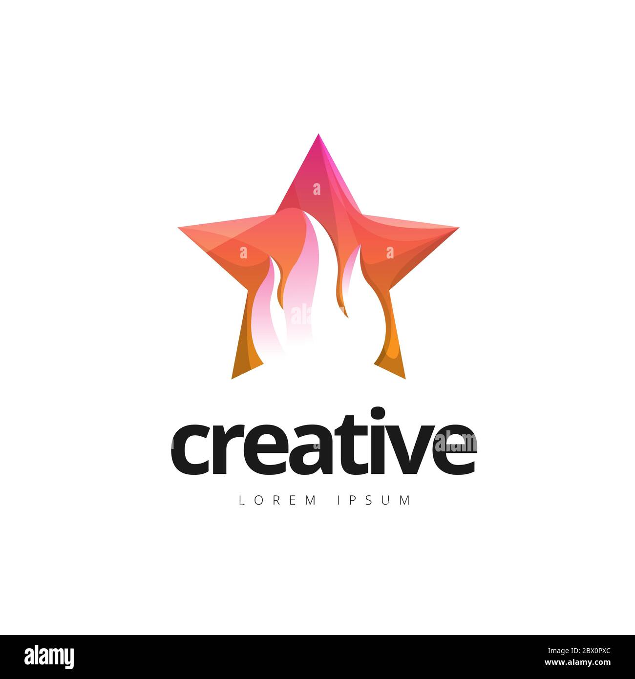 Vibrant fire icon design Cut Out Stock Images & Pictures - Alamy