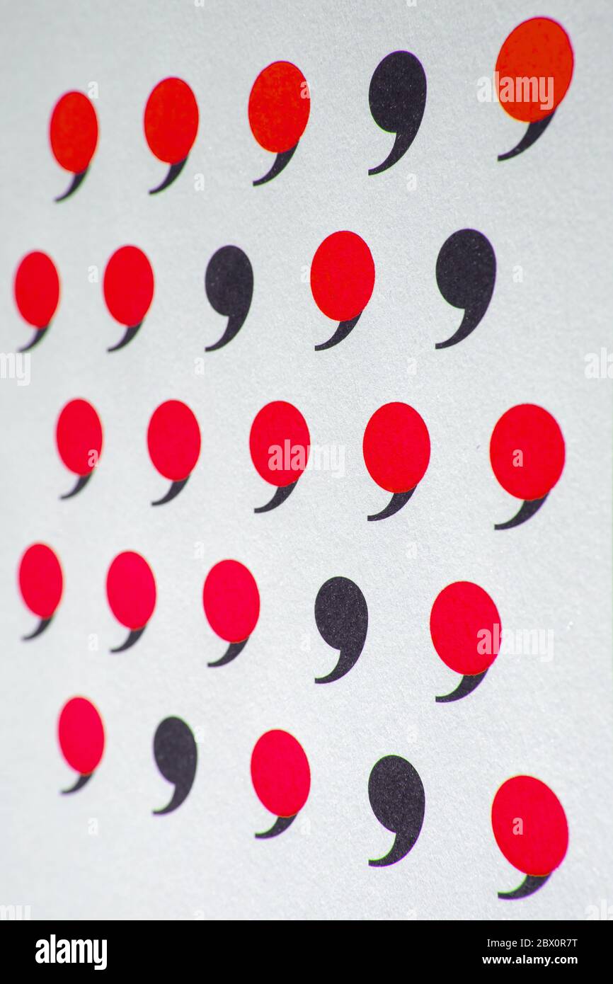 Comma sign hi-res stock photography and images - Alamy