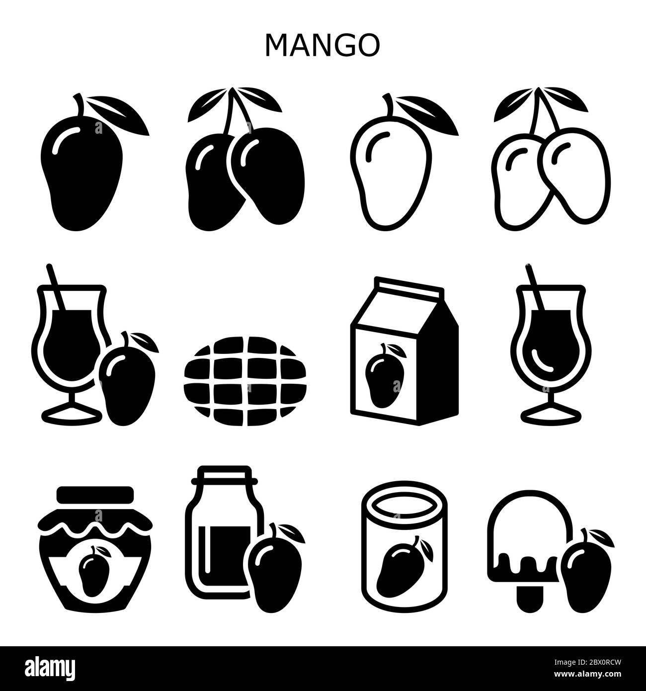 Mango Fruit Clip Art Black And White