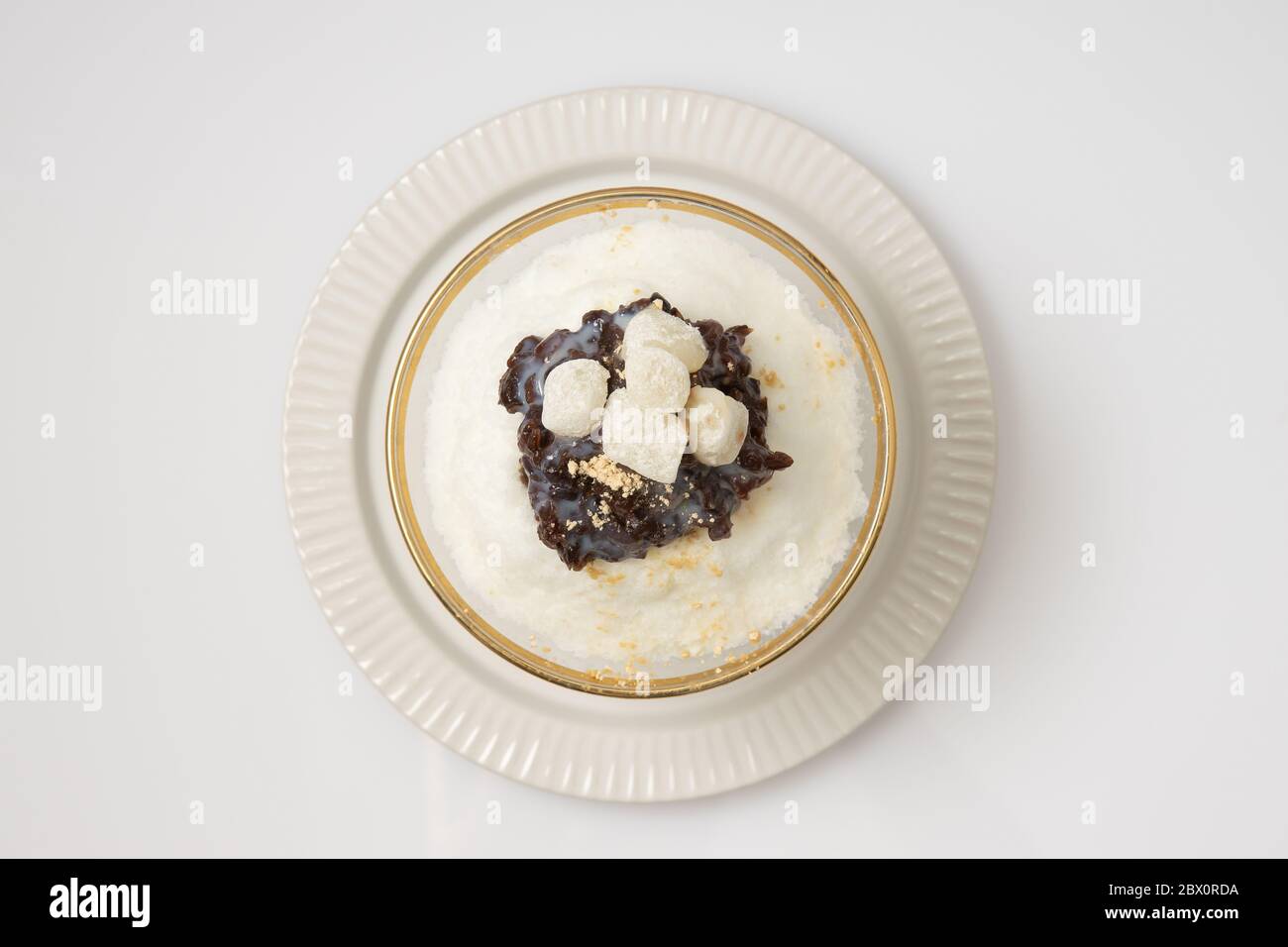 Topview and BingSu. It''s adzuki-bean paste, milk, ice cream, sticky ...