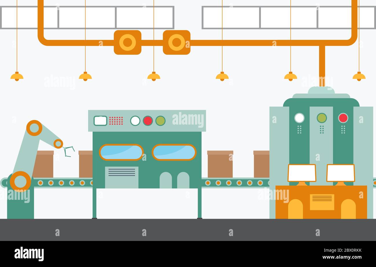 Lift conveyor Stock Vector Images - Alamy