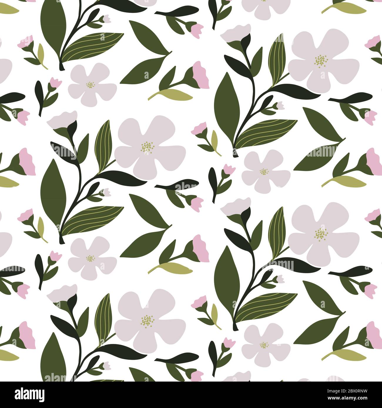 Cute small flower Stock Vector Images - Alamy