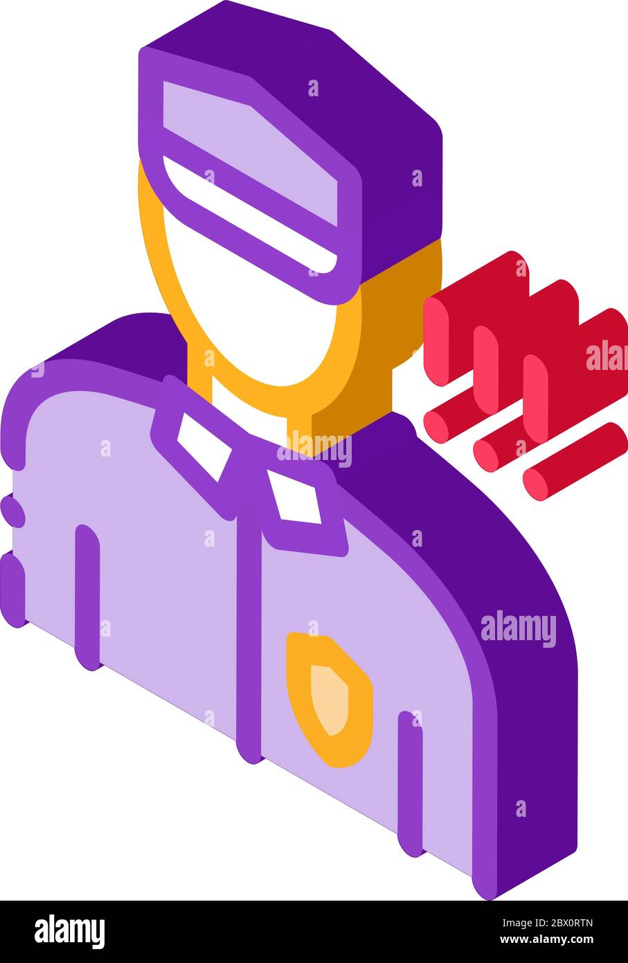 Prevention sign with policeman Stock Vector Images - Alamy