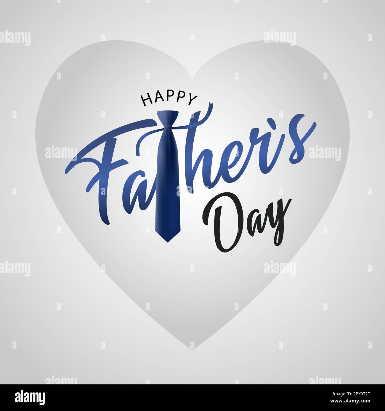 Happy Fathers Day Calligraphy greeting card Vector illustration with ...