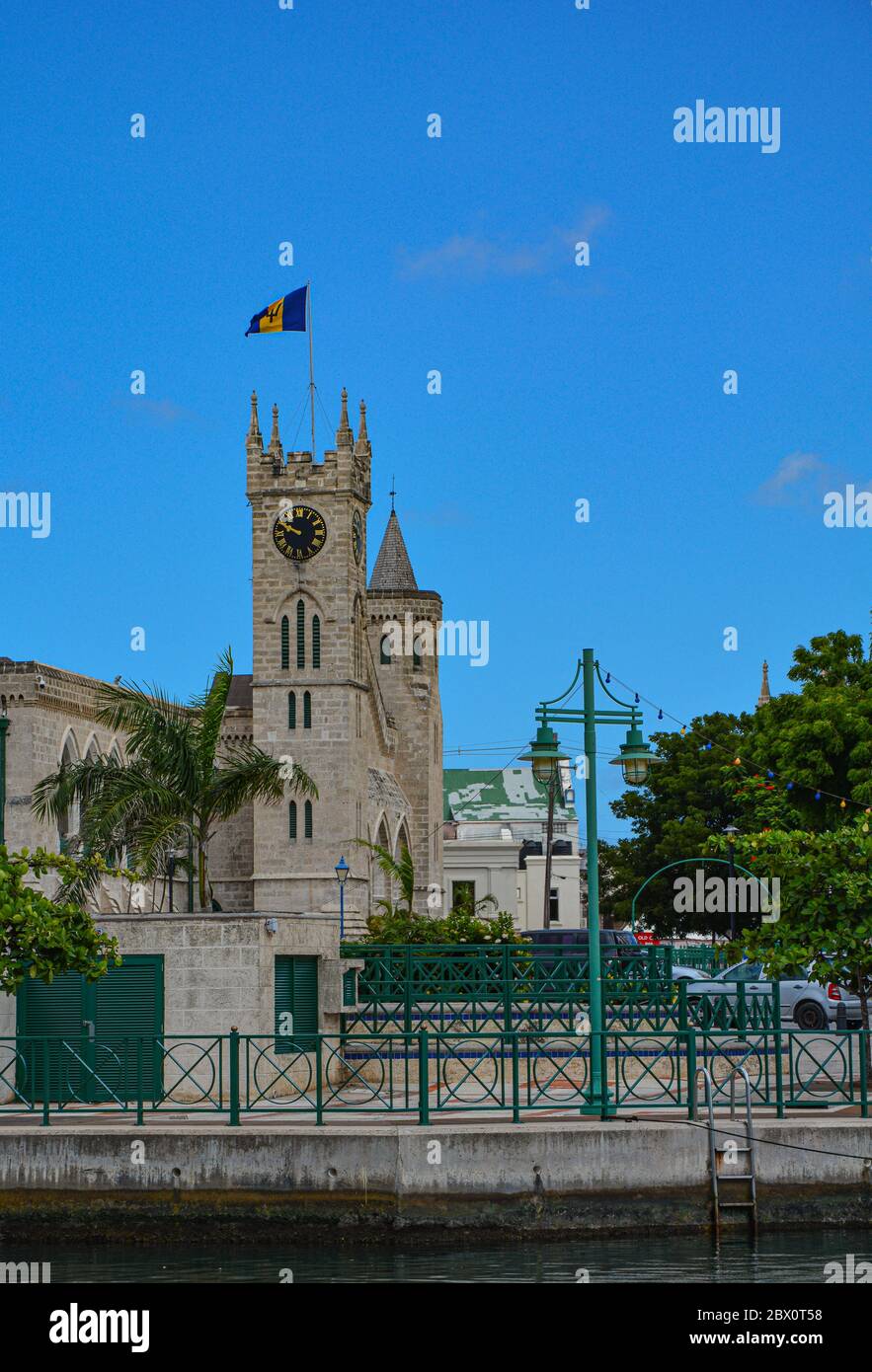 Bridgetown, Barbados, Caribbean - 22 Sept 2018: Panoramic view to the ...