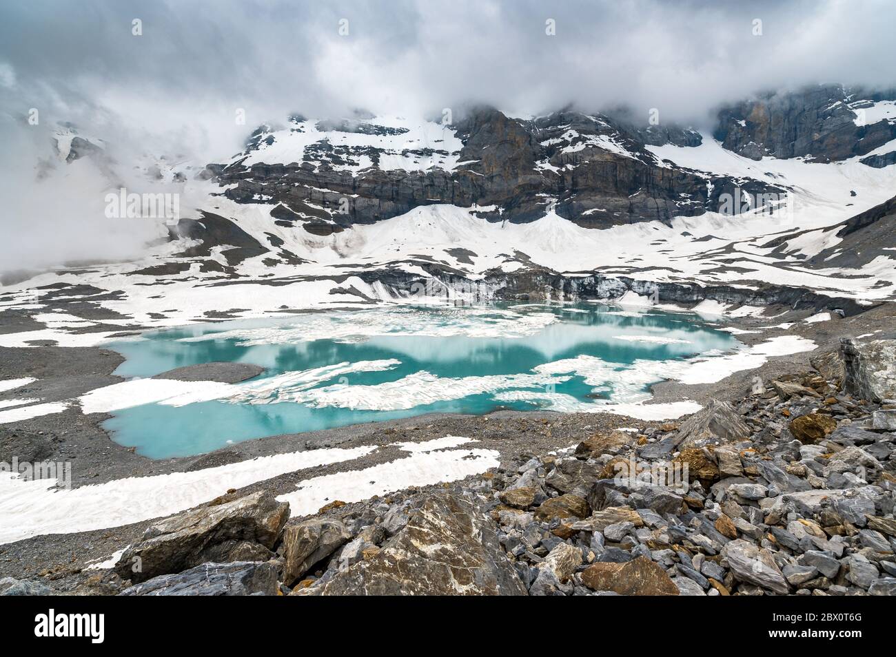 Gletschersee Griesslisee beim Clariden, Kanton Uri Stock Photo - Alamy