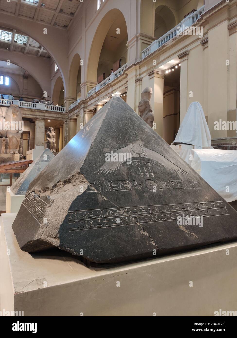 exhibits of egyptian museum in cairo Stock Photo - Alamy
