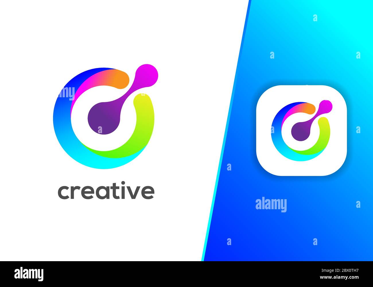 Creative Letter C Cycle Modern Logo Design Stock Vector Image & Art - Alamy