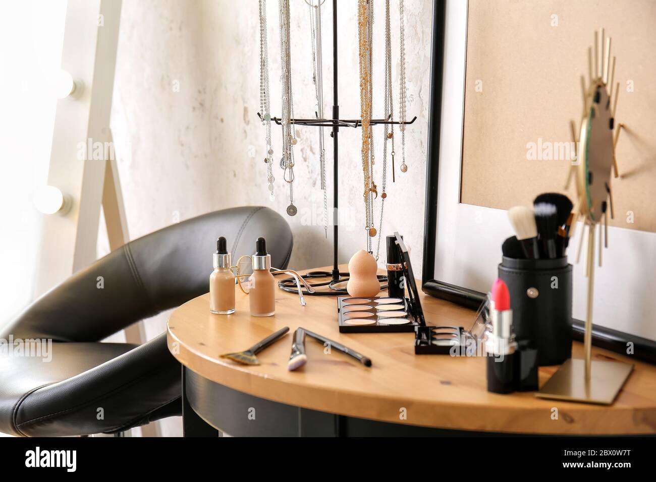 Makeup on dressing table hi-res stock photography and images - Alamy
