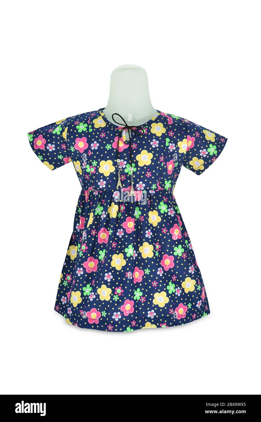 Colorful children clothes isolated in white background Stock Photo - Alamy