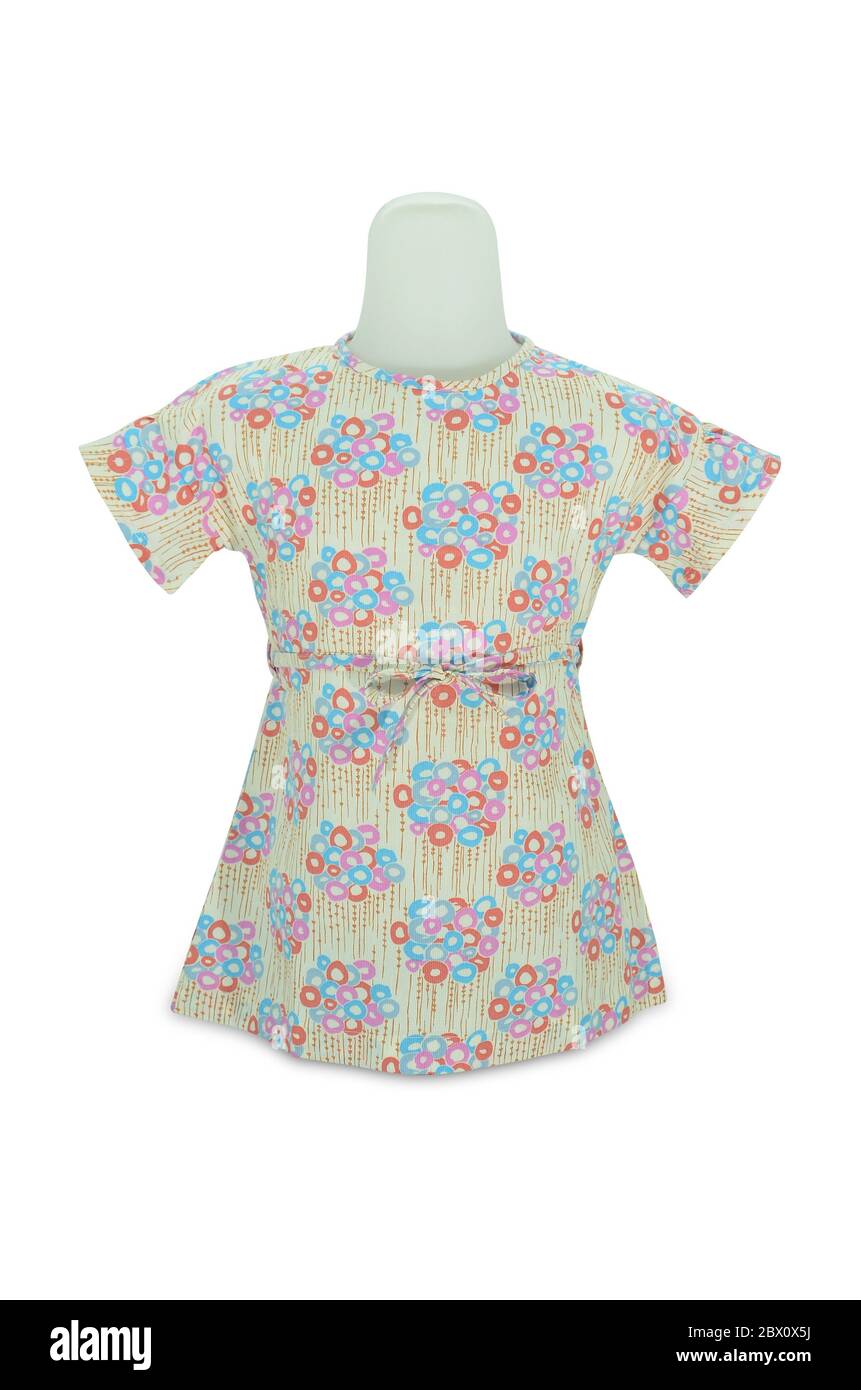 Colorful children clothes isolated in white background Stock Photo - Alamy