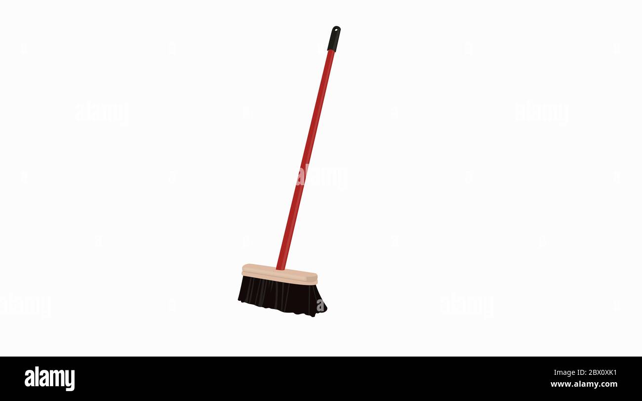 Single Broom Stock Vector Images - Alamy
