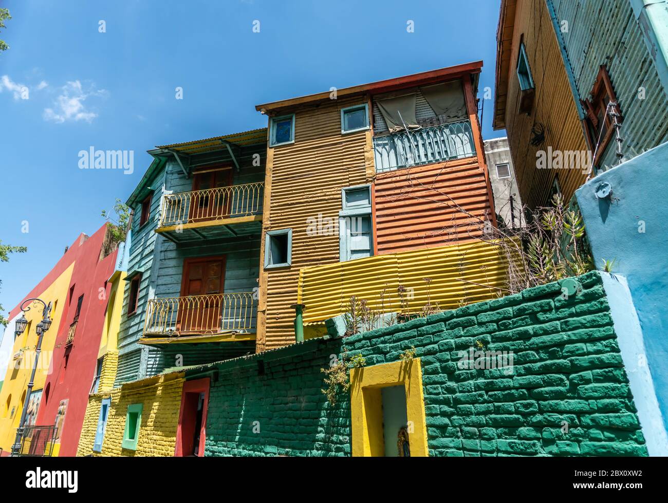 The famous coloured houses, La Boca, Buenos Aires, Argentina - January ...