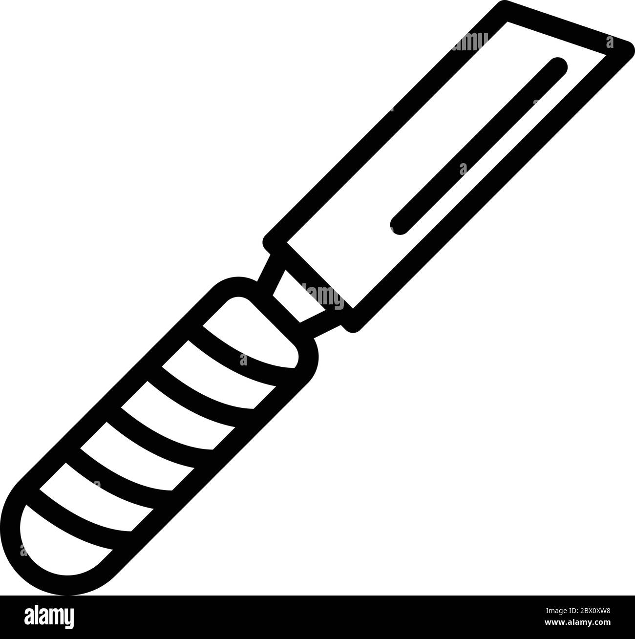 Steel chisel icon, outline style Stock Vector Image & Art - Alamy
