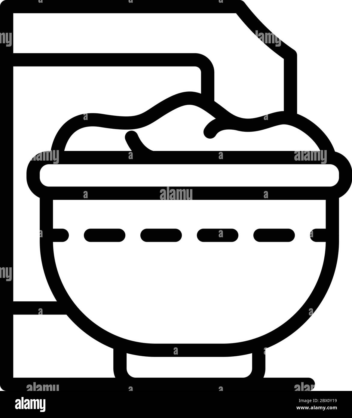 Cereal flakes icon, outline style Stock Vector Image & Art - Alamy