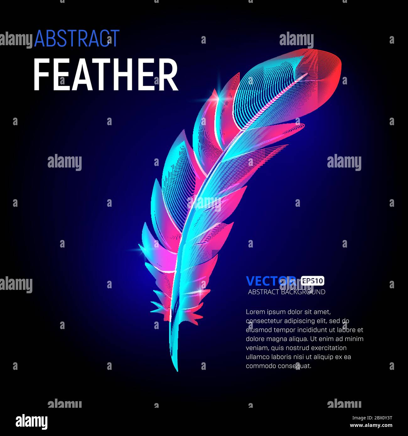 Colorful Single Feather