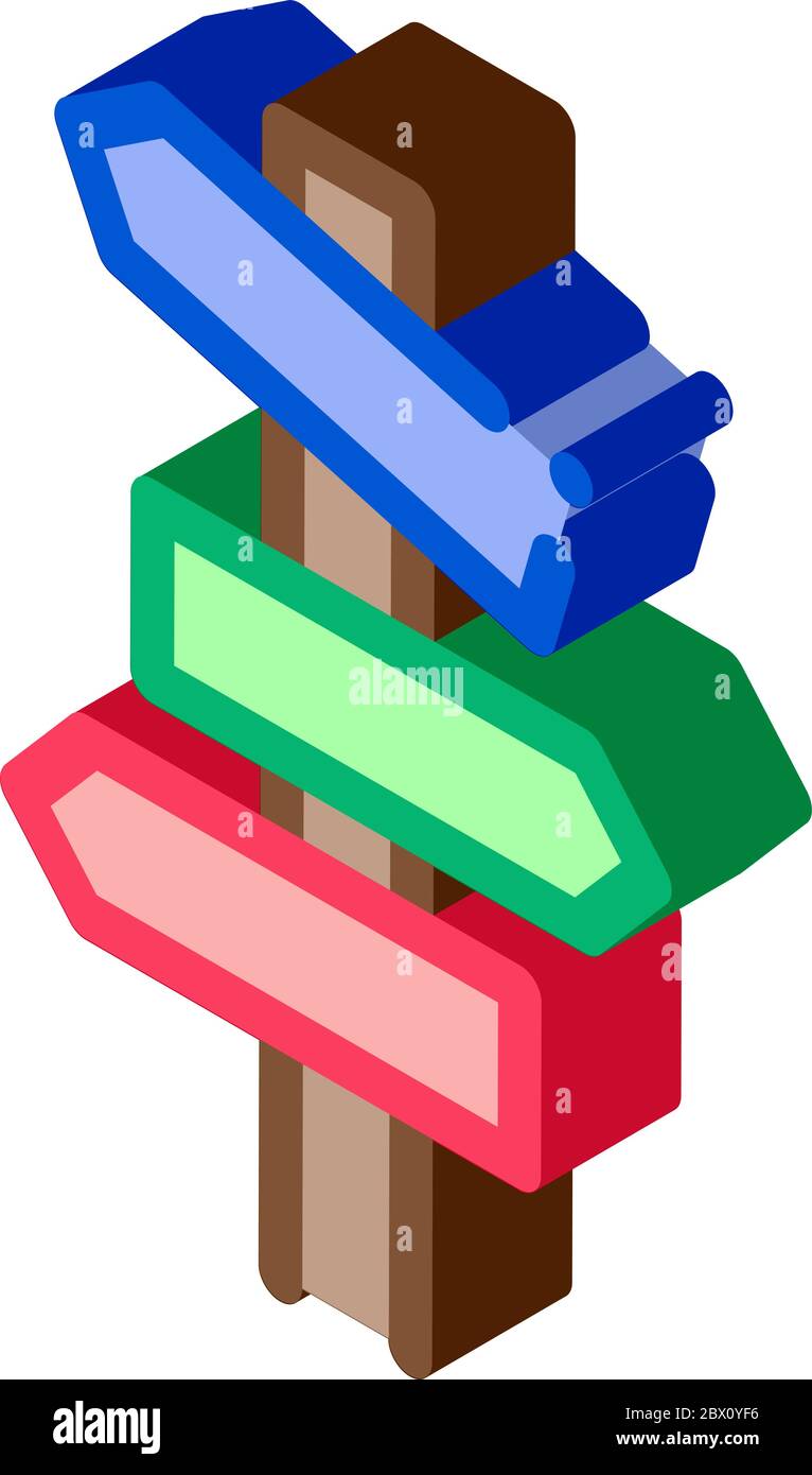 Directional Signposts Stock Vector Images - Alamy