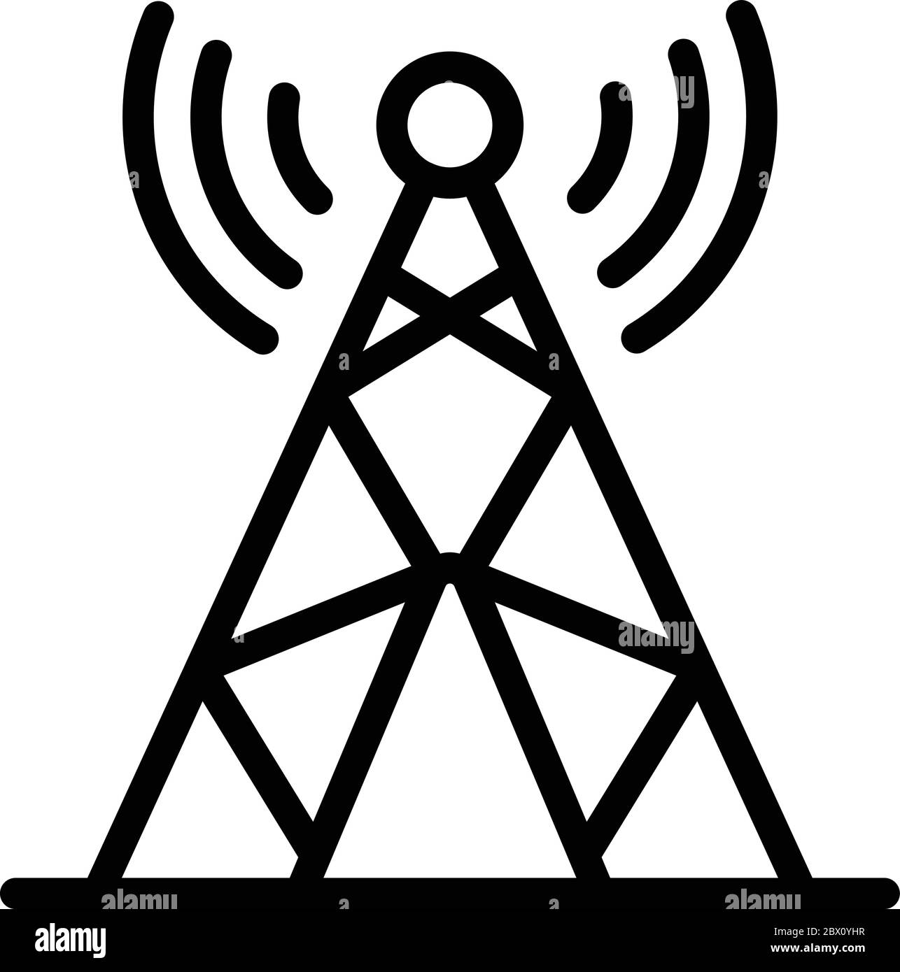 Telecommunication tower signal repeater Stock Vector Images - Alamy