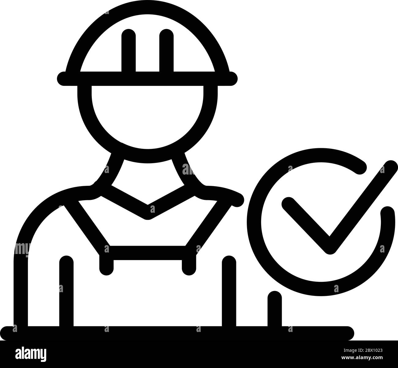 Approved engineer icon, outline style Stock Vector Image & Art - Alamy