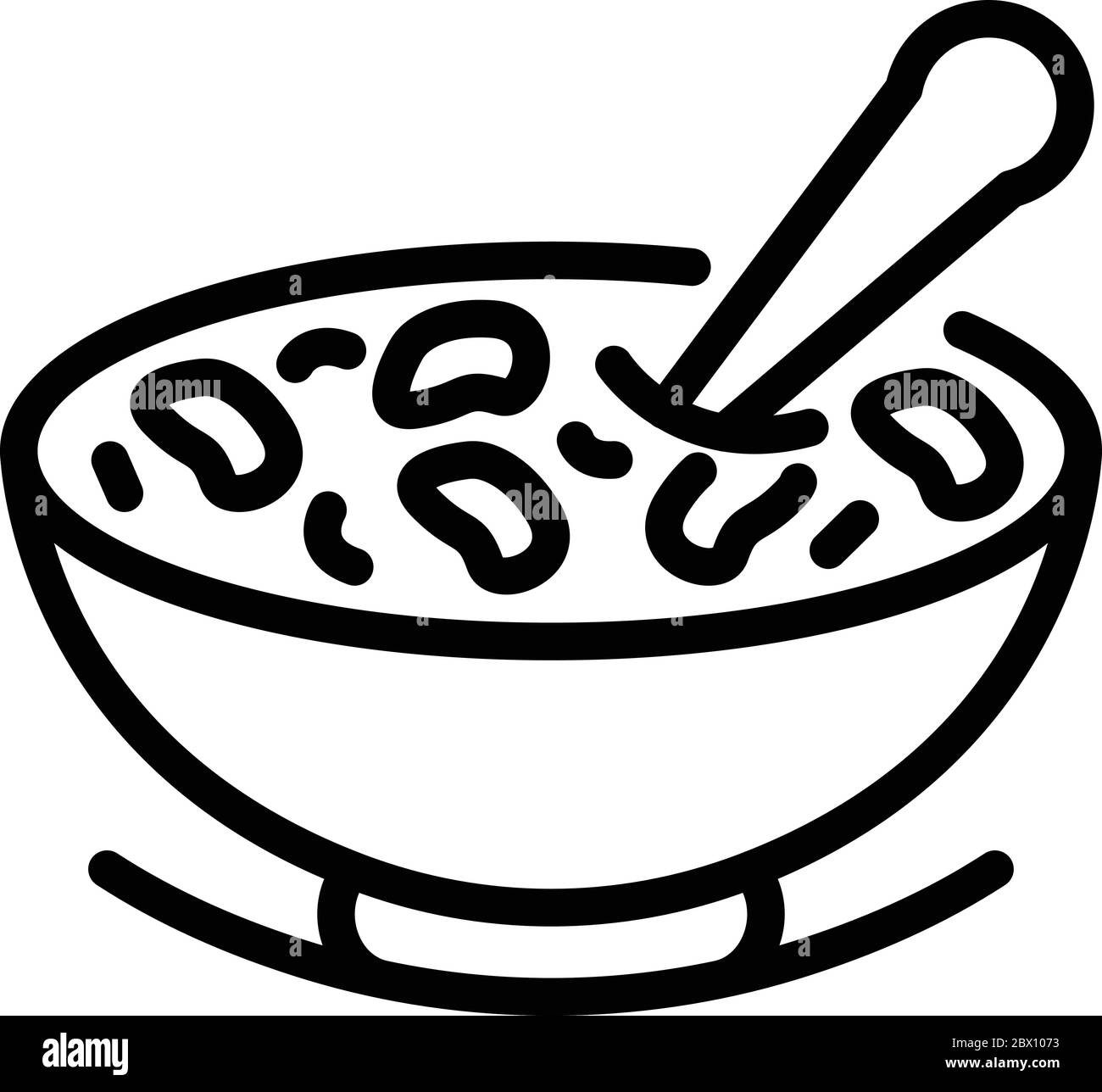 Breakfast cereal flakes icon, outline style Stock Vector Image & Art ...