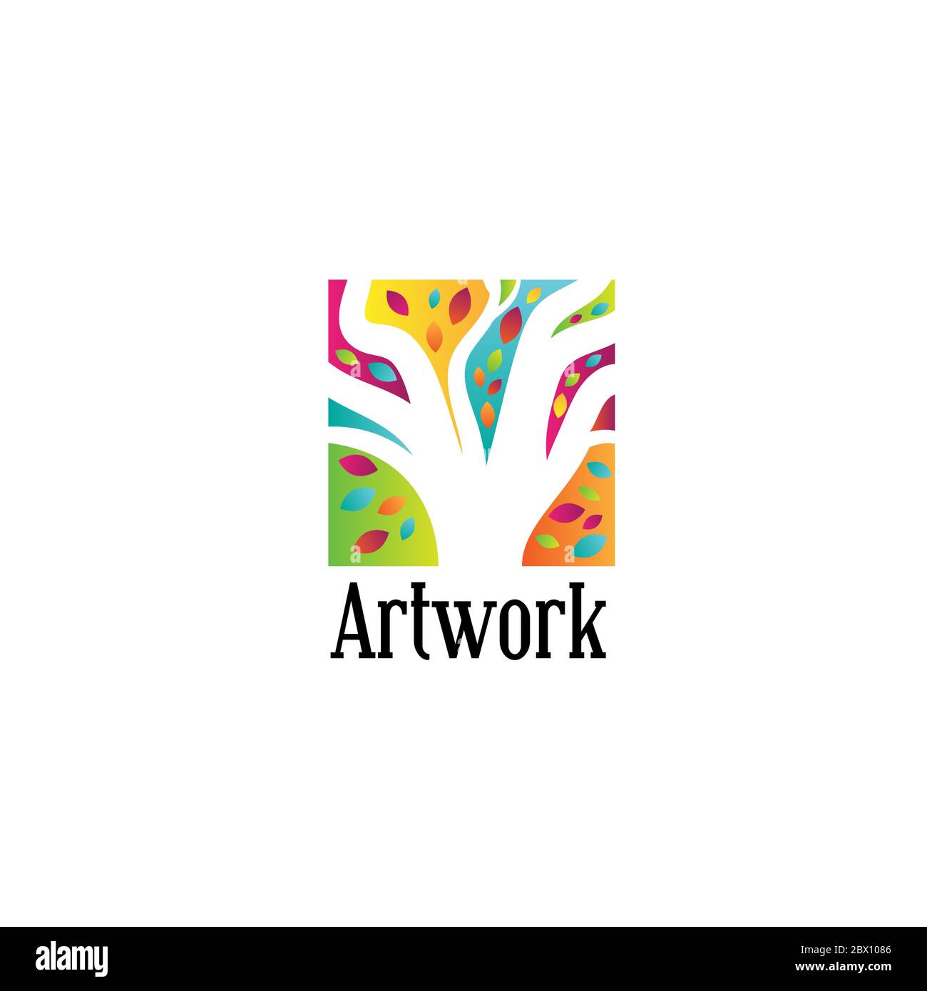 Square art painting work logo design Stock Vector Image & Art - Alamy