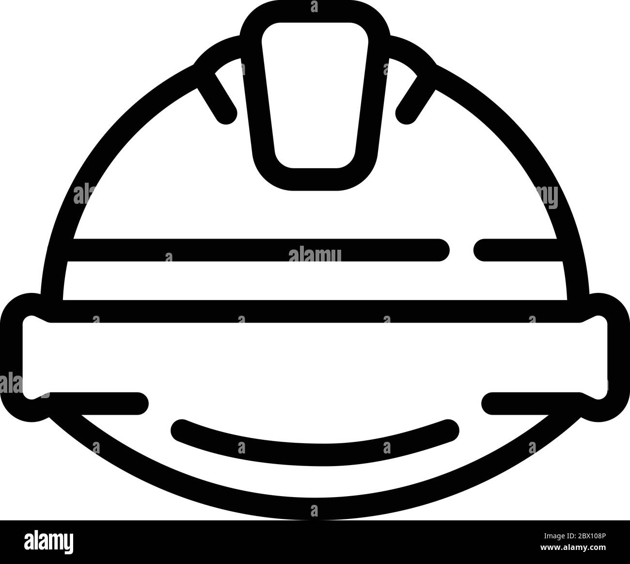 Communications engineer helmet icon, outline style Stock Vector Image ...