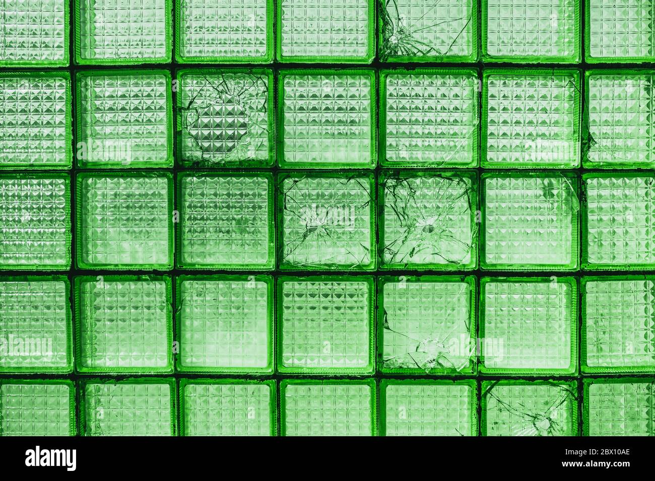 Glass green wall - industrial glazing with bottle-glass reinforcement ...