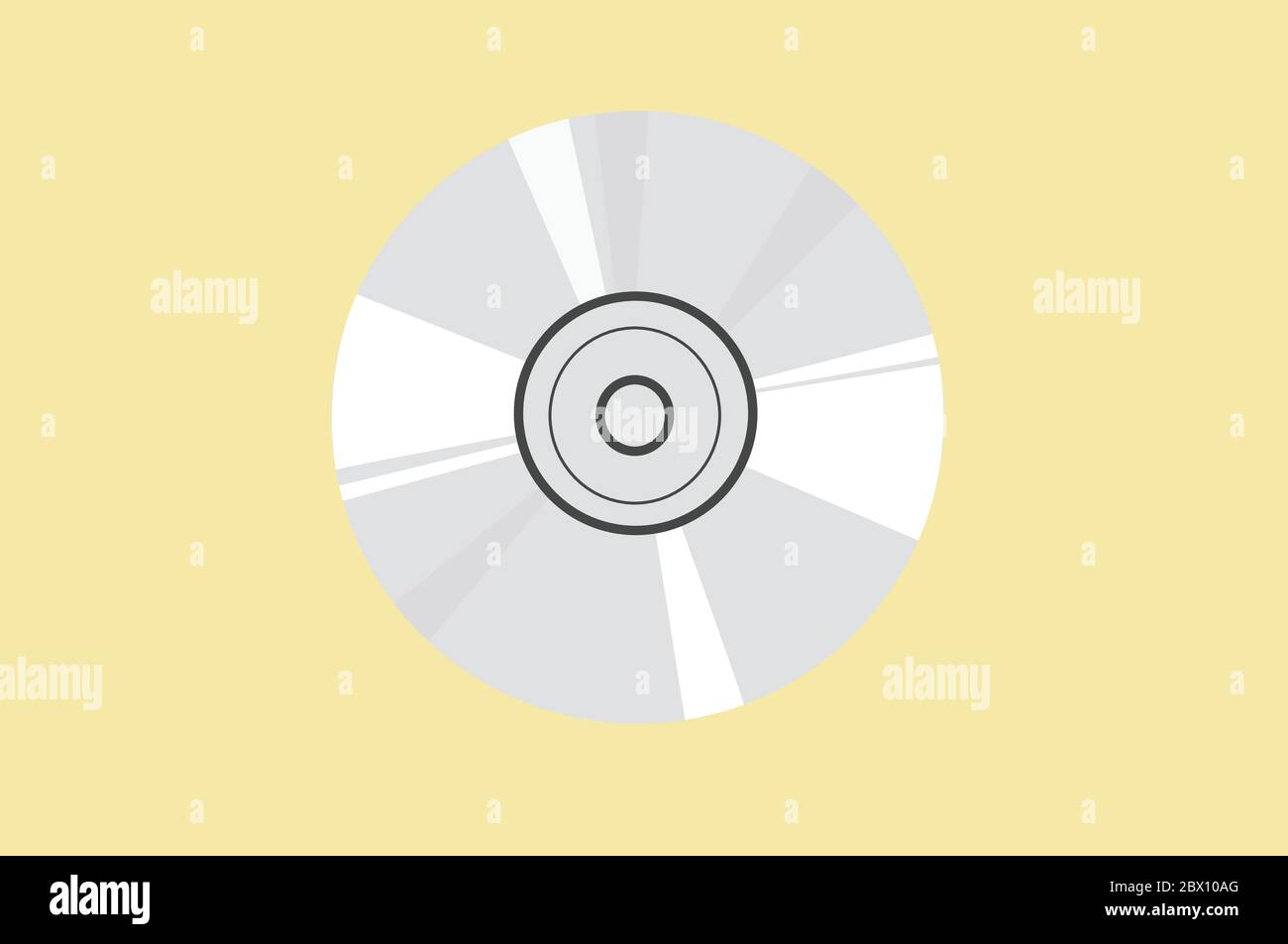 Vector Isolated Illustration of a CD or Compact Disk Stock Vector Image ...