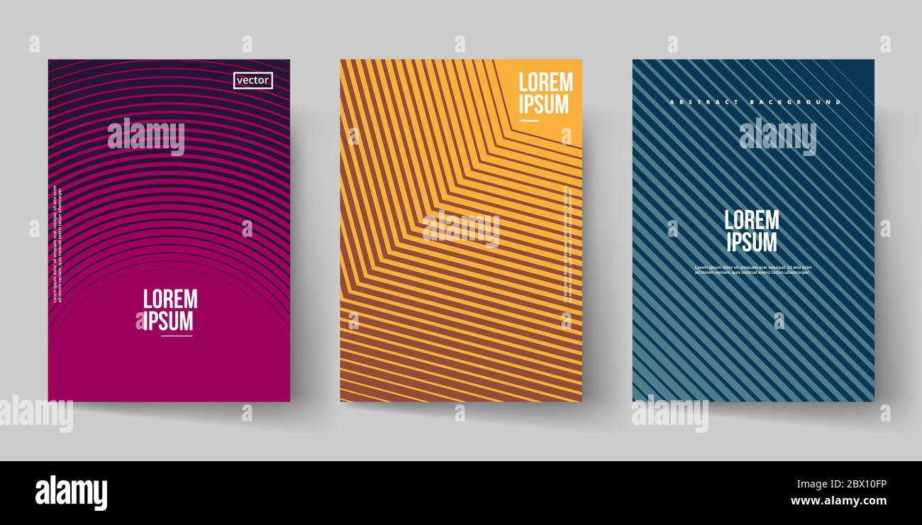 Line Shape Background Cover Page Template Stock Vector Image & Art - Alamy