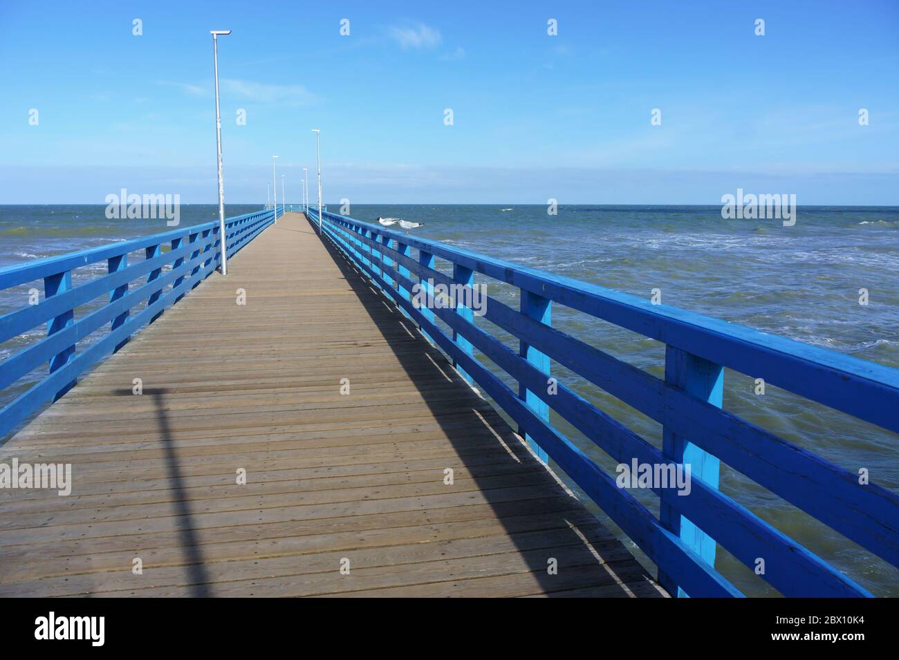 Turquoise and white railings hi-res stock photography and images - Alamy